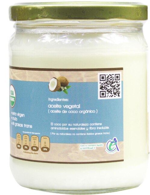 Aceite de coco orgánico E Nature 420 ml 3