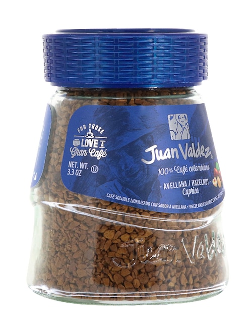 Café soluble sabor avellana de Colombia Juan Valdez 94 g 2
