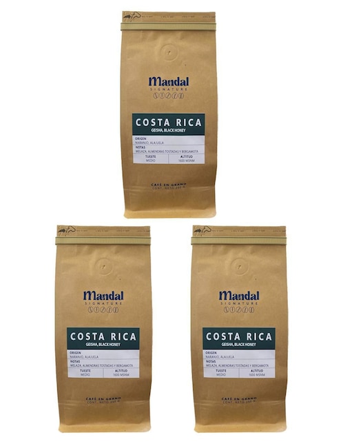 Café de grano sabor tostado de Costa Rica Mandal Signature Geisha Black ...
