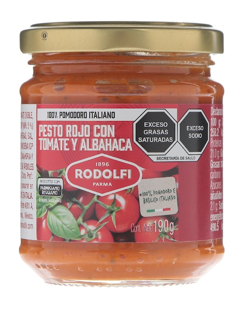 Salsa pesto sabor tomate y albahaca Rodolfi 1