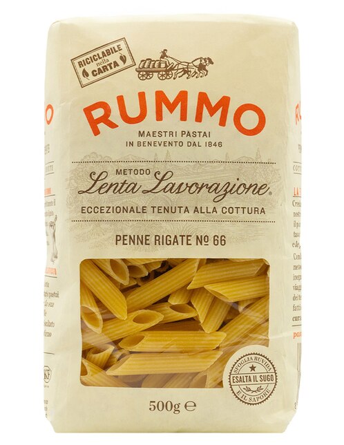 Penne (macarrones o plumas) Rummo 1