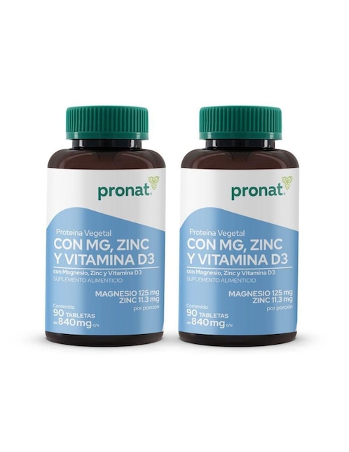 Proteína Vegetal con magnesio, Zinc & Vitamina D3 Pronat con magnesio 1