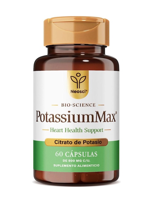 PotassiumMax Neosci con citrato de potasio Naturelab de 60 cápsulas 1