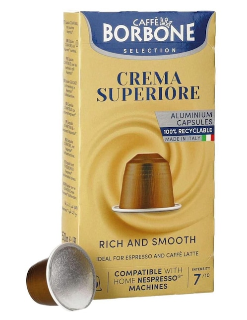 Set cápsulas de café de crema Borbone Crema Superior Borbone 10 capsulas 1