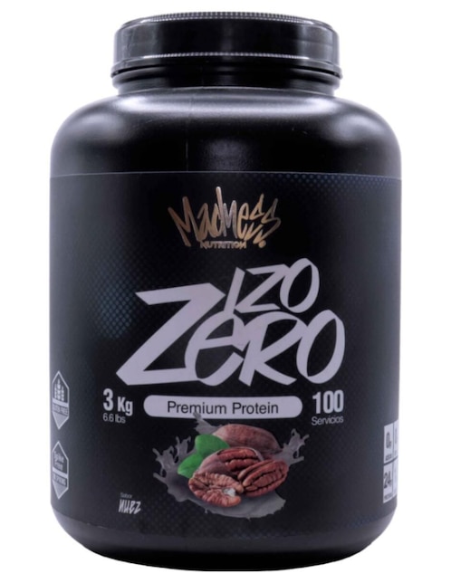 Premium isolated protein Madness Nutrition sabor nuez de 4 kg 1