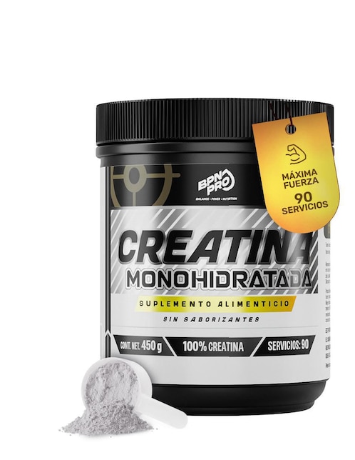 Creatina Monohidratada Micronizada BPN Pro con Fórmula Pura de 450 g 1