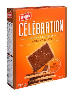 Galletas Mantequilla con Chocolate Leclerc 240 g