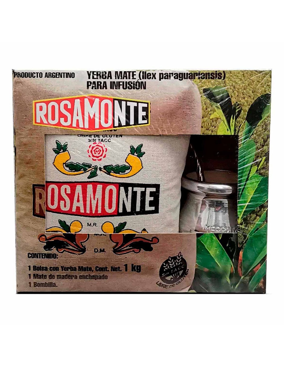 Yerba Mate con palo Rosamonte 1 kg